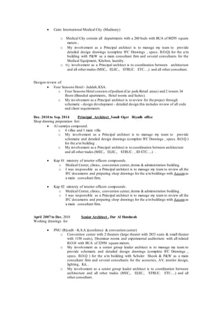 Mohamed Salah (Project manager_Principal Architect)C.V. | PDF