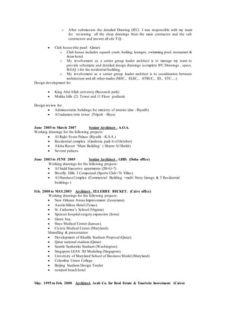 Mohamed Salah (Project manager_Principal Architect)C.V. | PDF