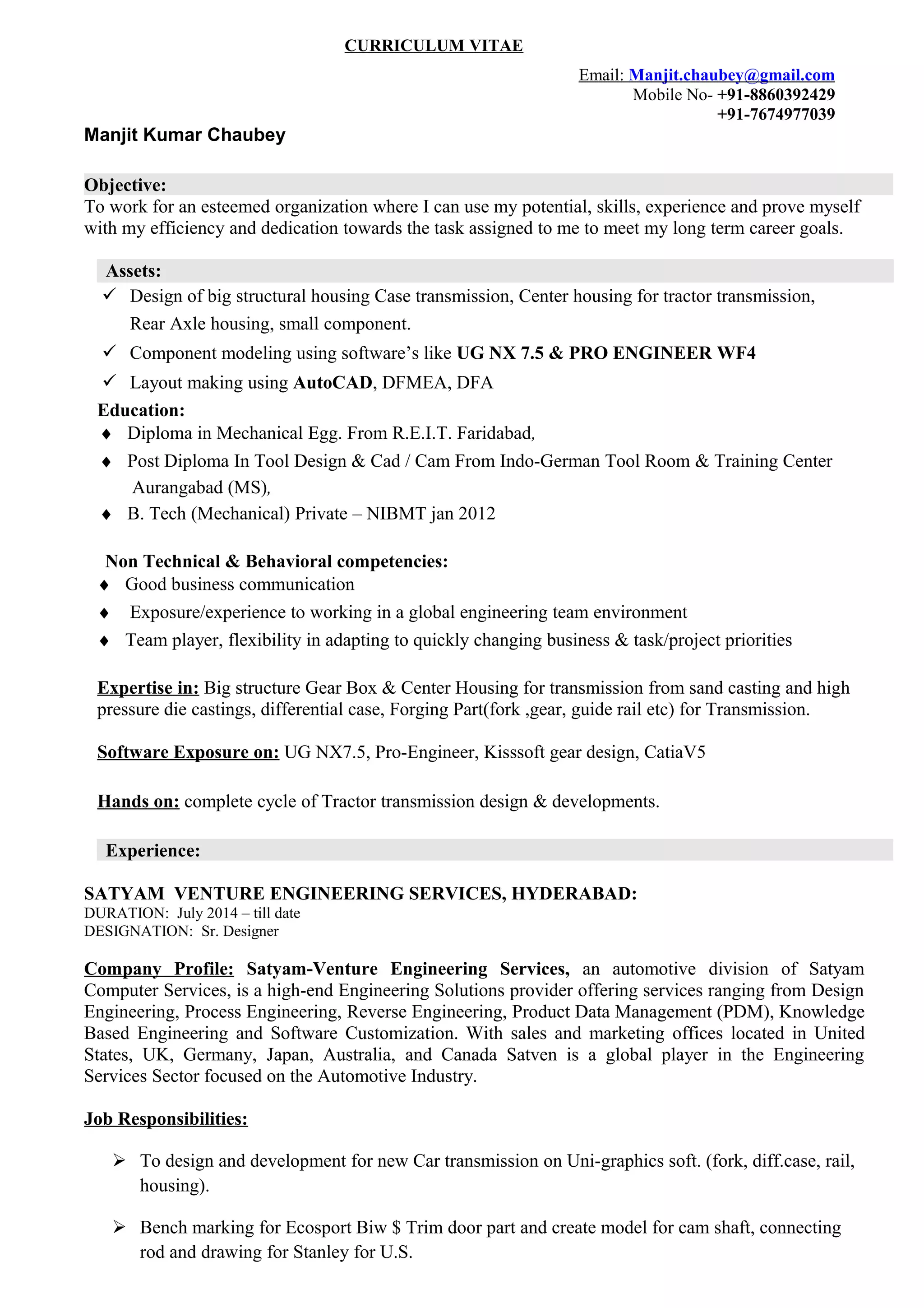 manjit_ resume | PDF