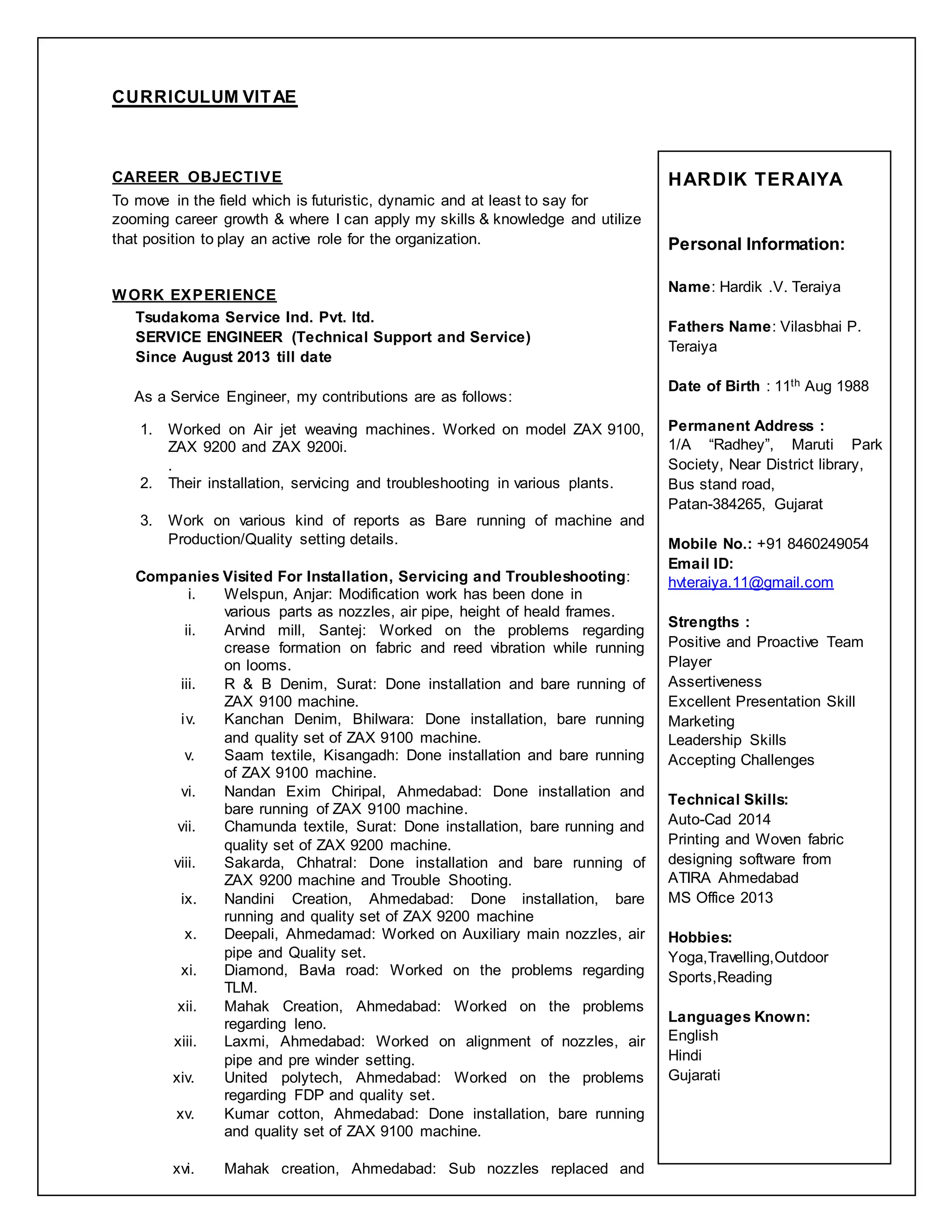 Hardik Teraiya_Resume | PDF