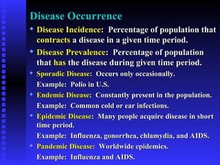 Principles of disease and epidemiology in human health | PPT