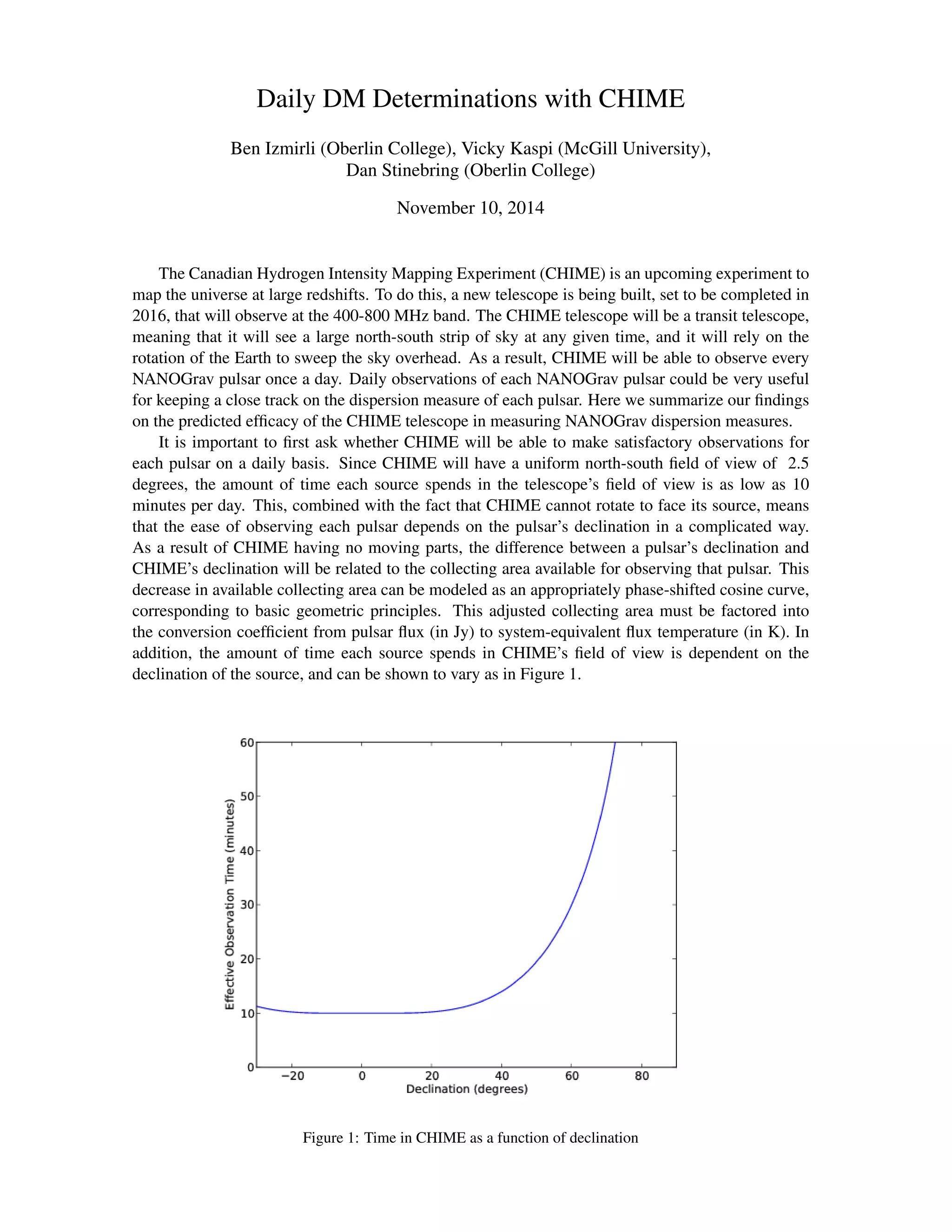 DM Measurement with CHIME | PDF | Physics | Science