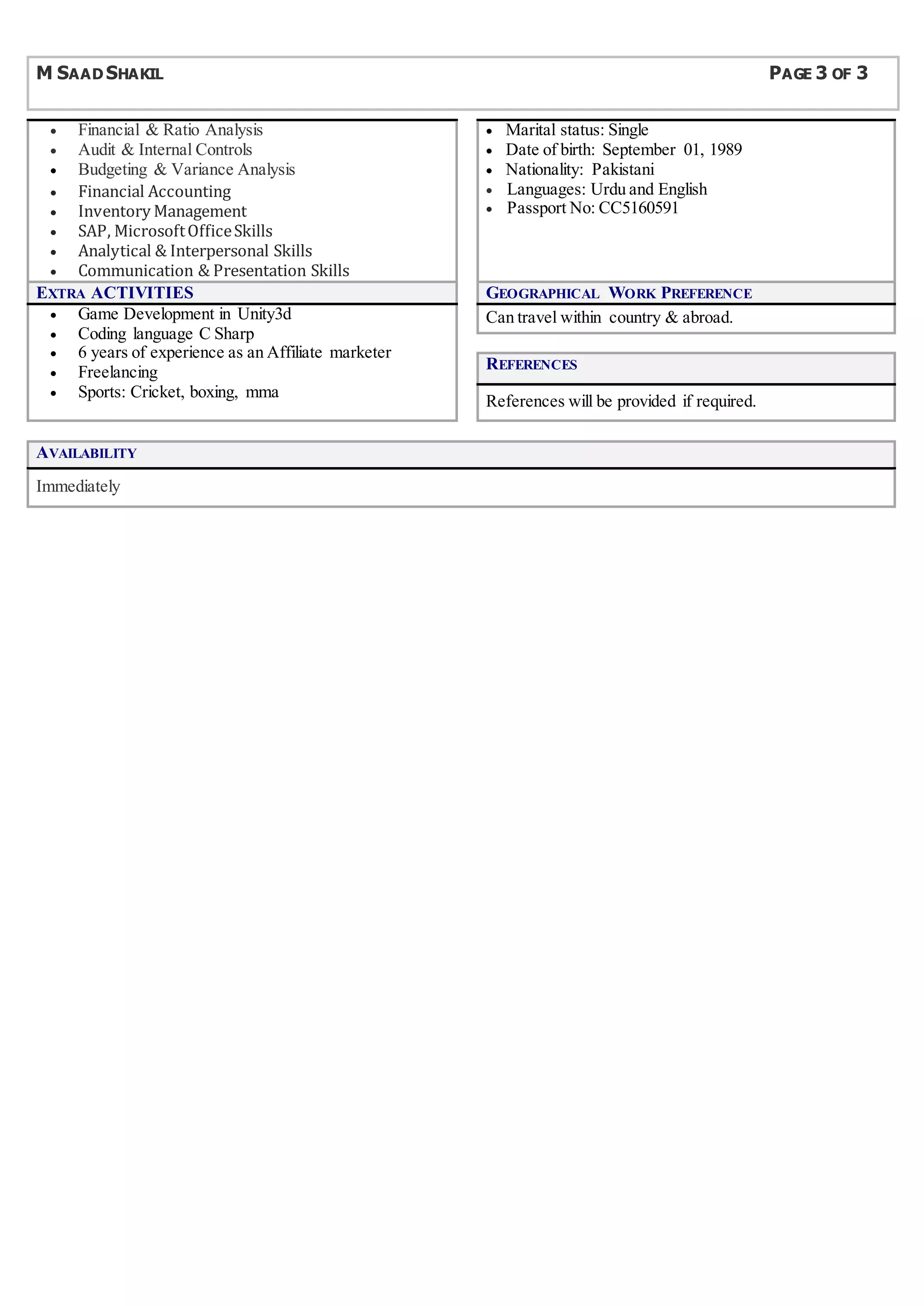 M-Saad-Shakil-ACCA-resume | DOCX