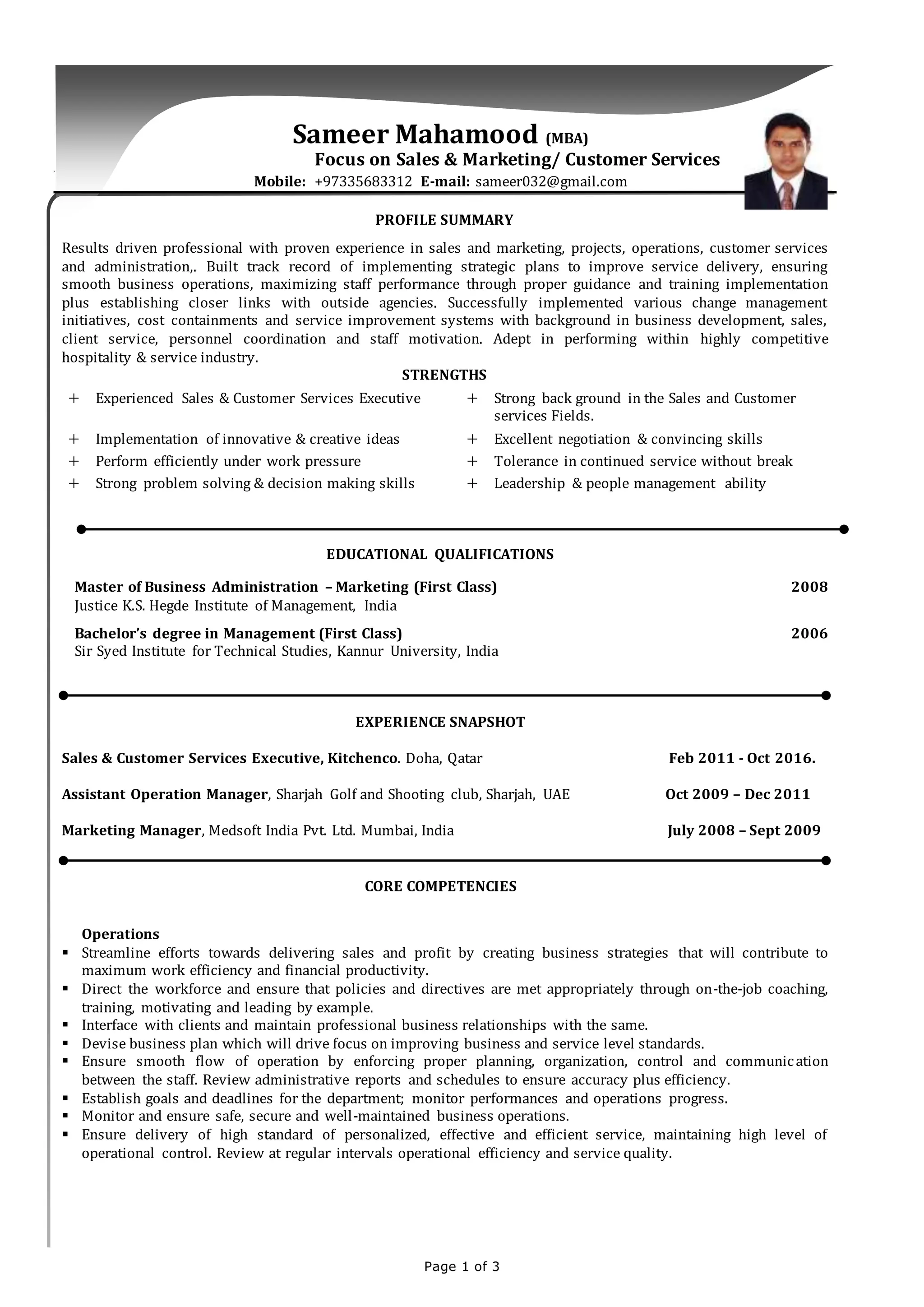 sameer cv | PDF