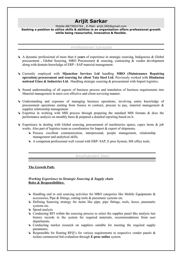 Arijit_Sarkar( updated Resume) | PDF