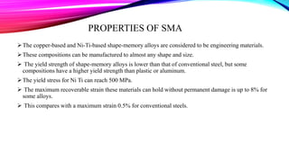 Shape memory alloys | PPTX
