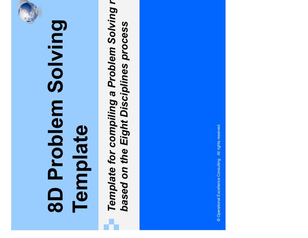 8D Problem Solving Template