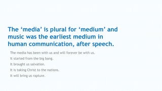 MUSIC AND THE MEDIA | PPT