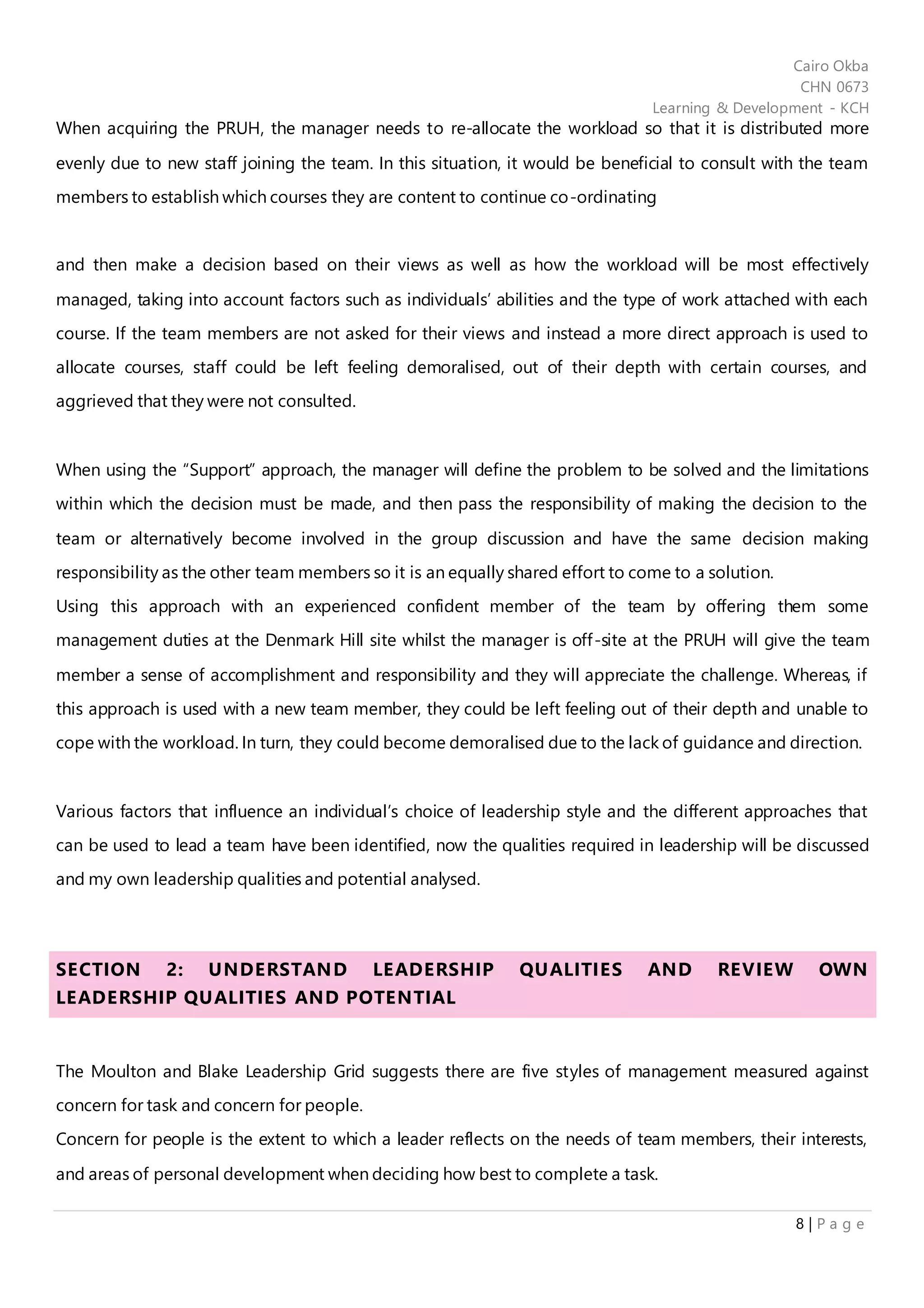 M3.10 Introduction to Leadership Assignment | DOCX