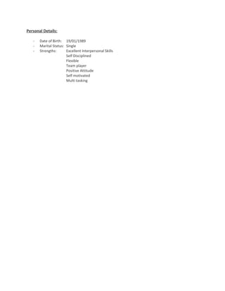 RESHMI CV FINAL 1 | PDF