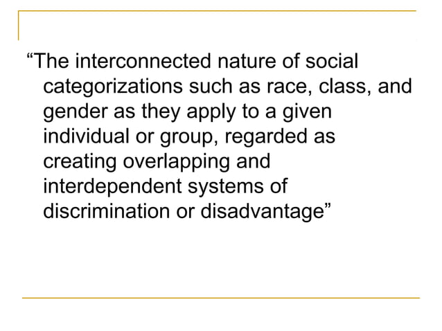 Intersectionality Queer 201 Presentation | PPT