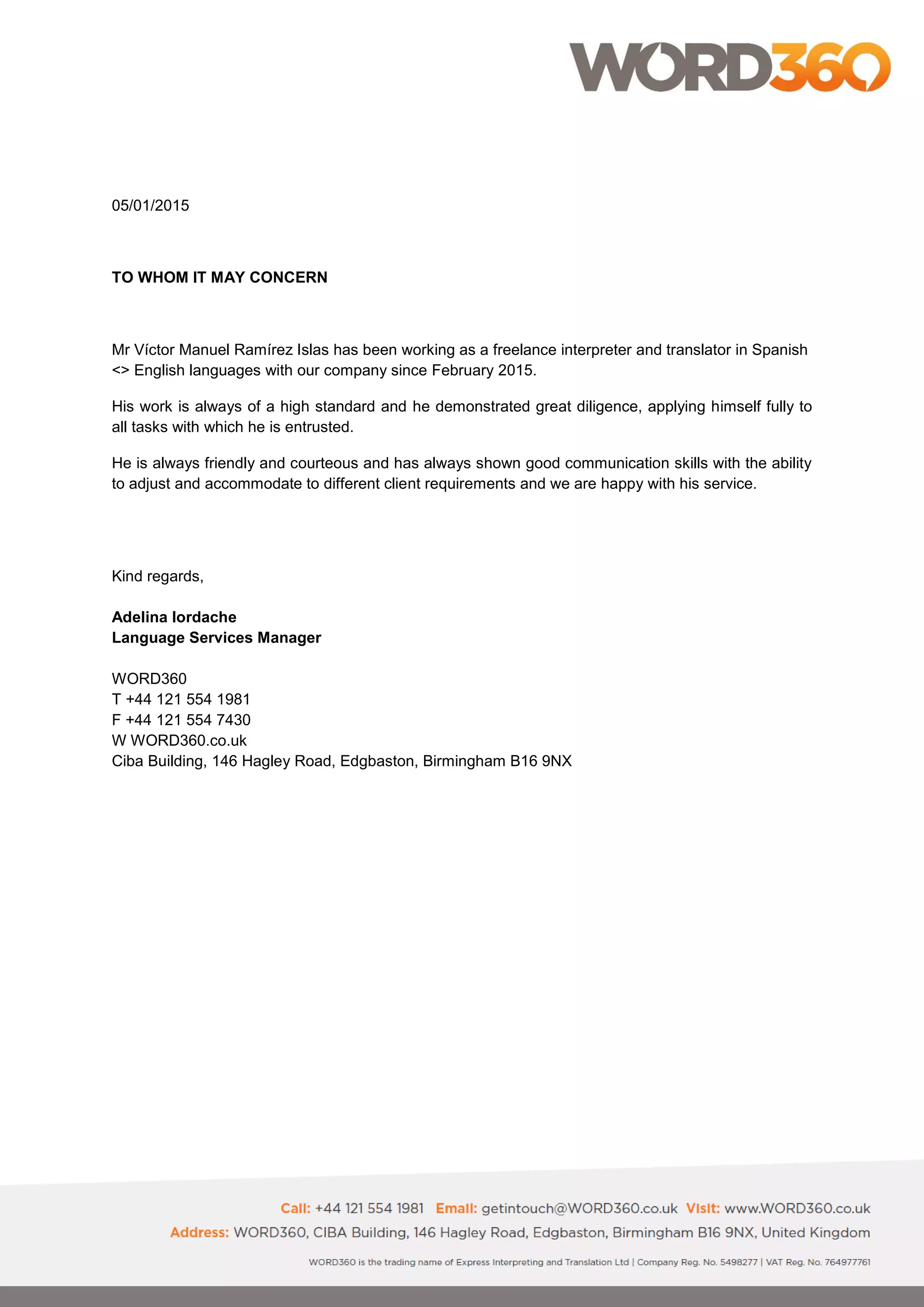 Víctor WORD 360 Reference | PDF