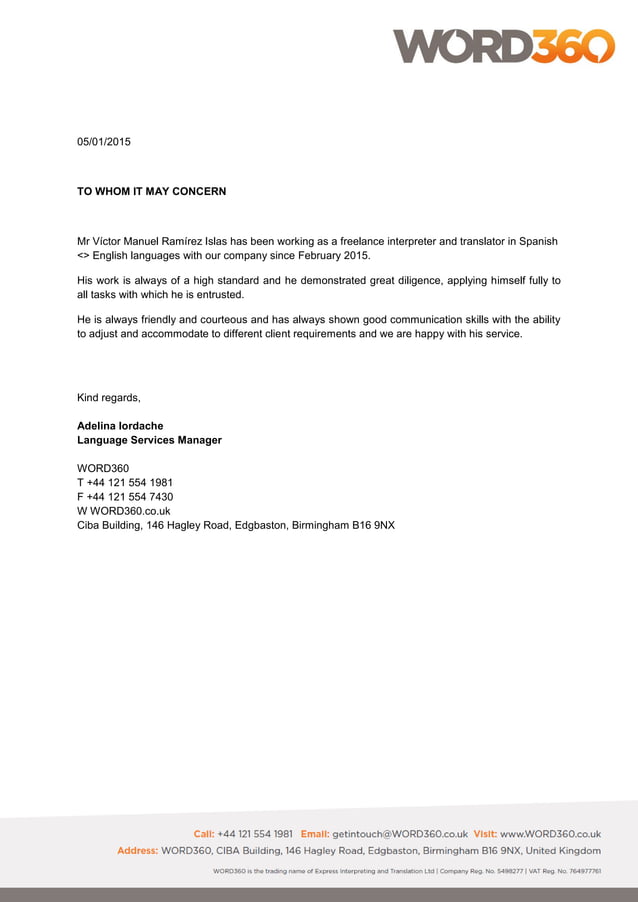 Víctor WORD 360 Reference | PDF