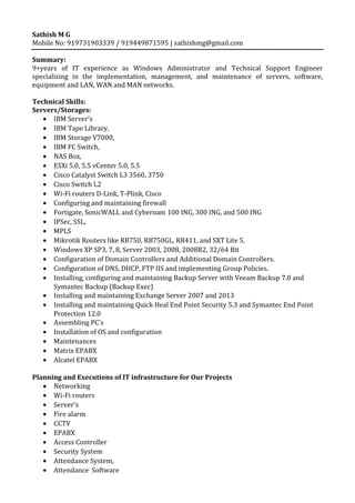 Sathish Resume New_New | DOC
