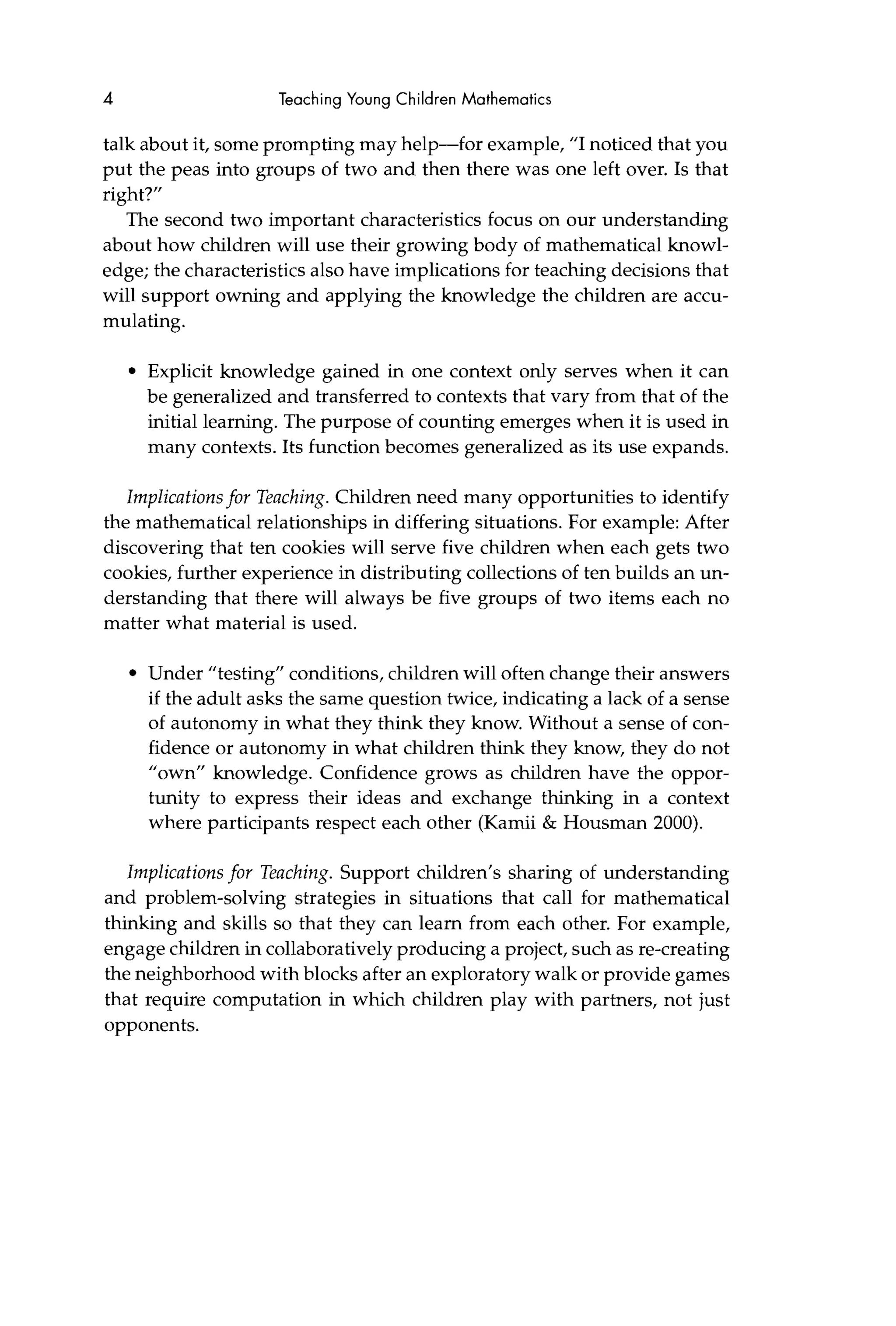 Teaching Young Children Mathematics Sydney L Schwartz | PDF