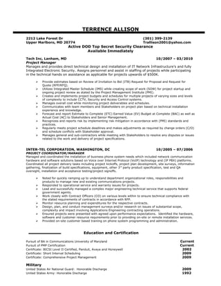 Terrence Allison Resume 1 | DOC