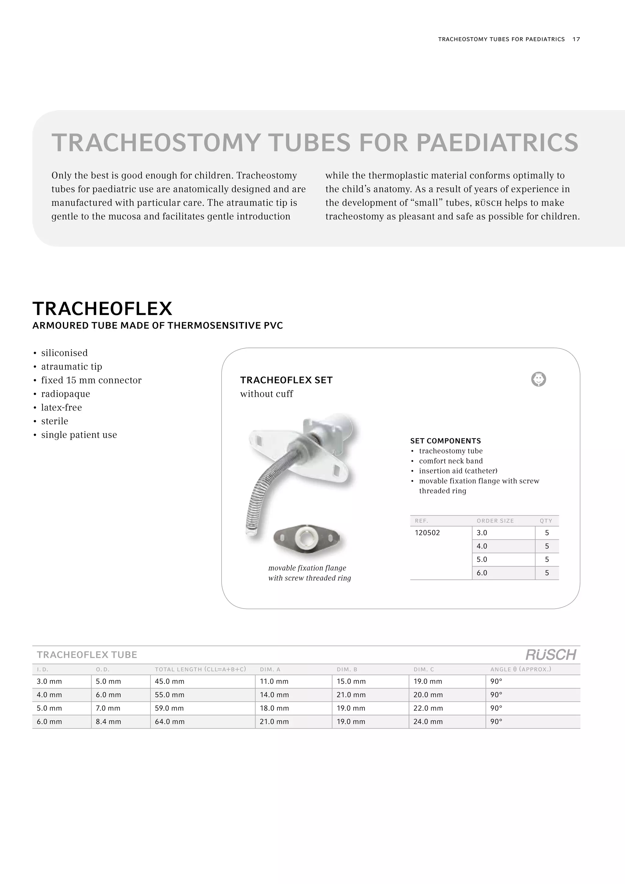 Catálogo Canulas de traqueotomia RUSCH | PDF