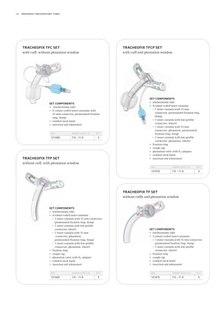 Catálogo Canulas de traqueotomia RUSCH | PDF