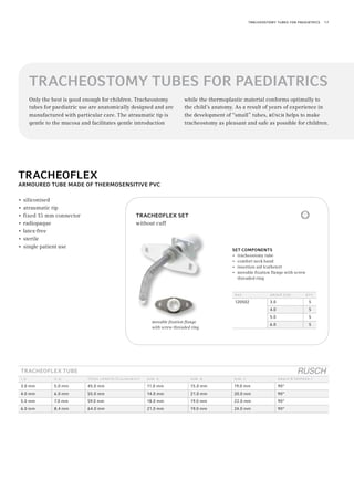 Catálogo Canulas de traqueotomia RUSCH | PDF