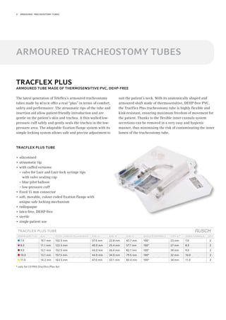 Catálogo Canulas de traqueotomia RUSCH | PDF