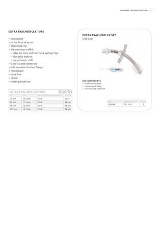 Catálogo Canulas de traqueotomia RUSCH | PDF