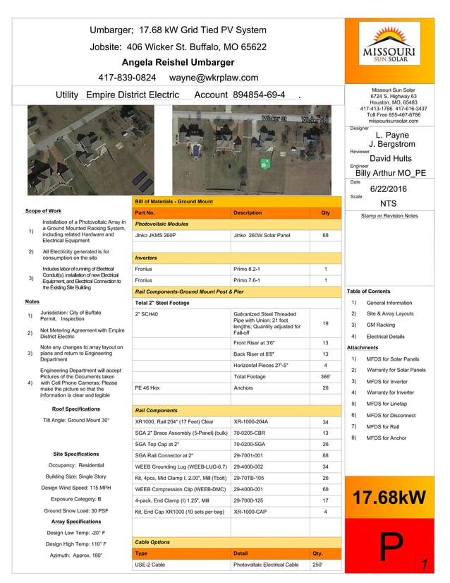 Umbarger, Angela 17.68kW Planset Final | PDF