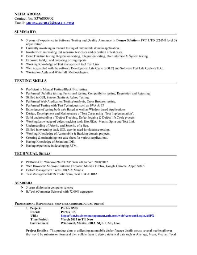 Neha Arora_Resume | PDF