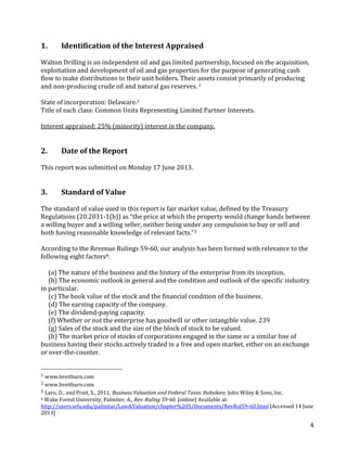 Writing Sample - Valuation Report | PDF