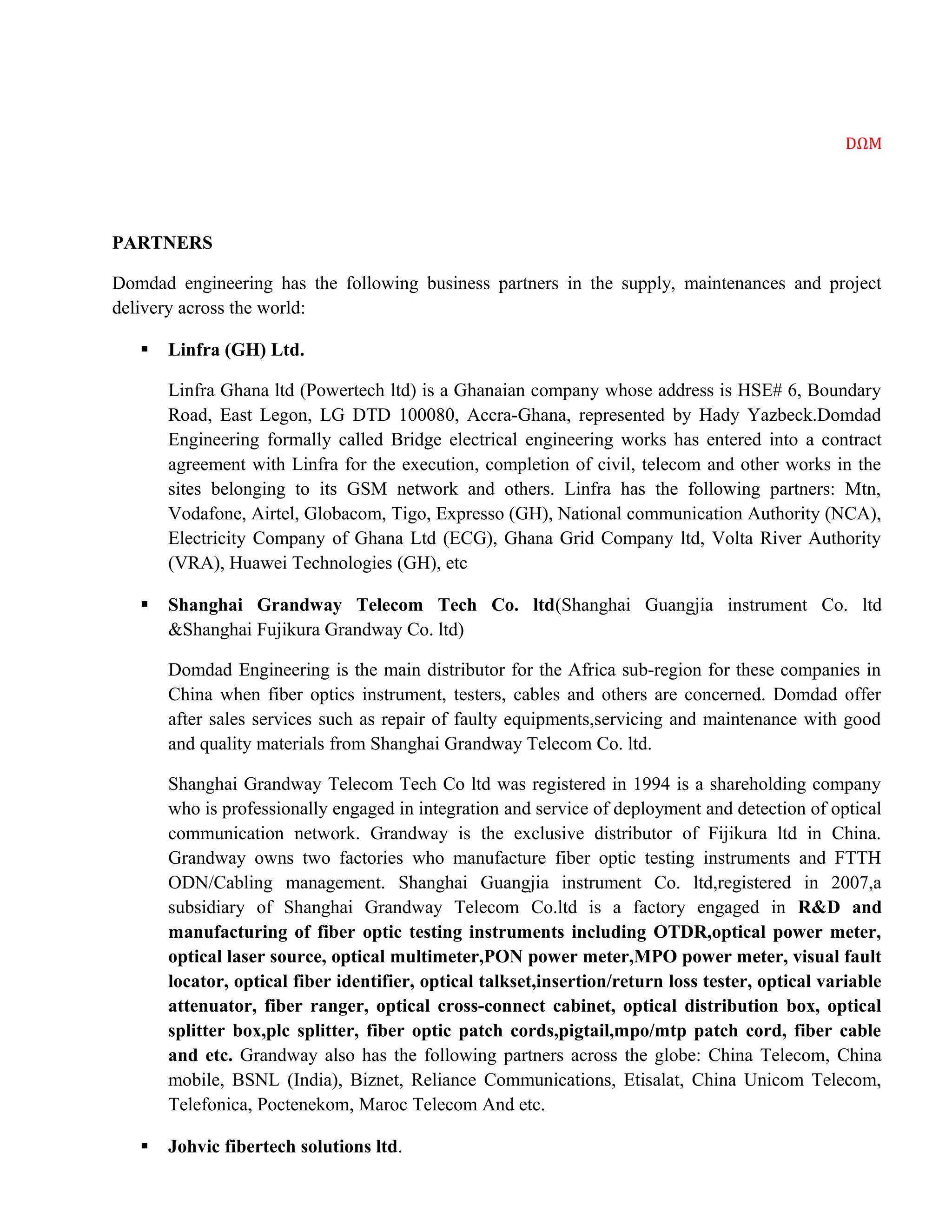 DOMDAD ENGINEERING | DOC | Civil Engineering Industry | Industries