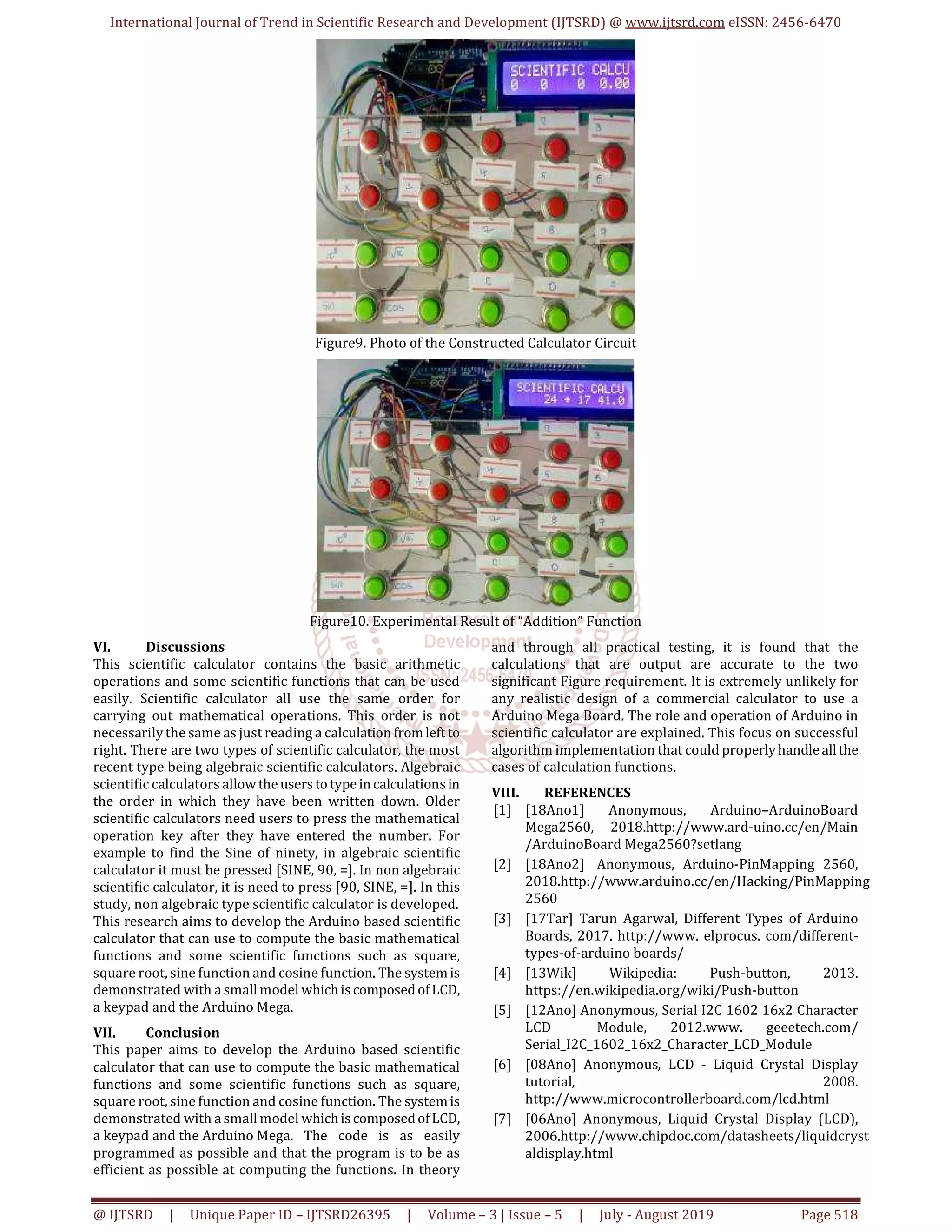 Arduino Based Scientific Calculator | PDF | Computing | Technology & Computing