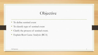 Sentinel Event | PPTX