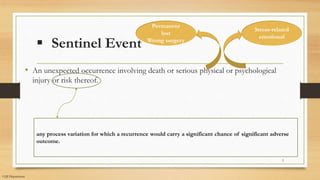 Sentinel Event | PPTX