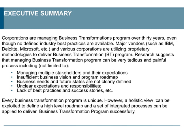 Business Transformation Life Cycle | PDF