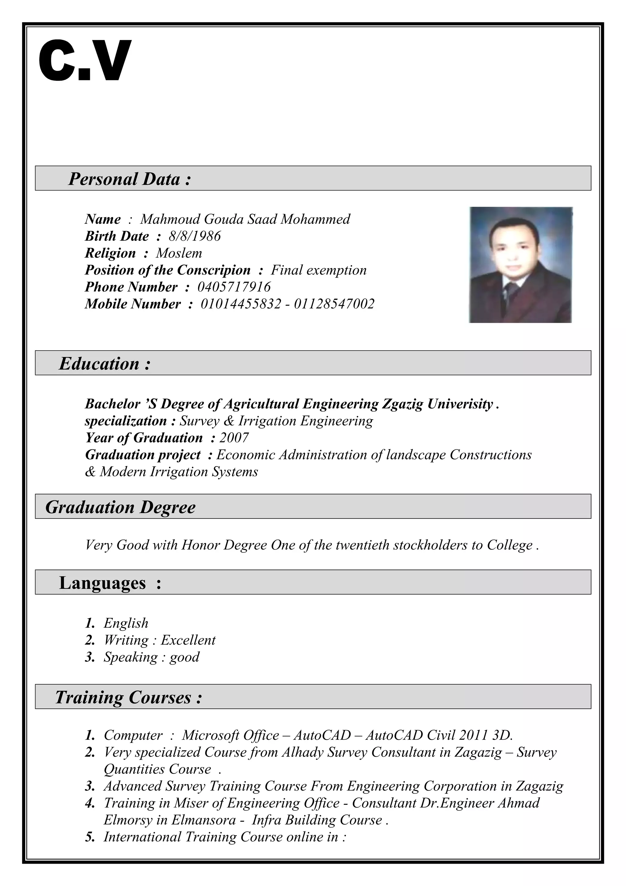 English CV | PDF