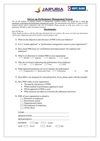 PMS IN HDFC BANK | PDF