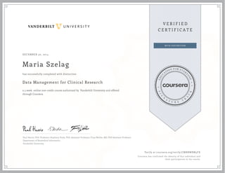 Coursera datamanagement 2014 | PDF