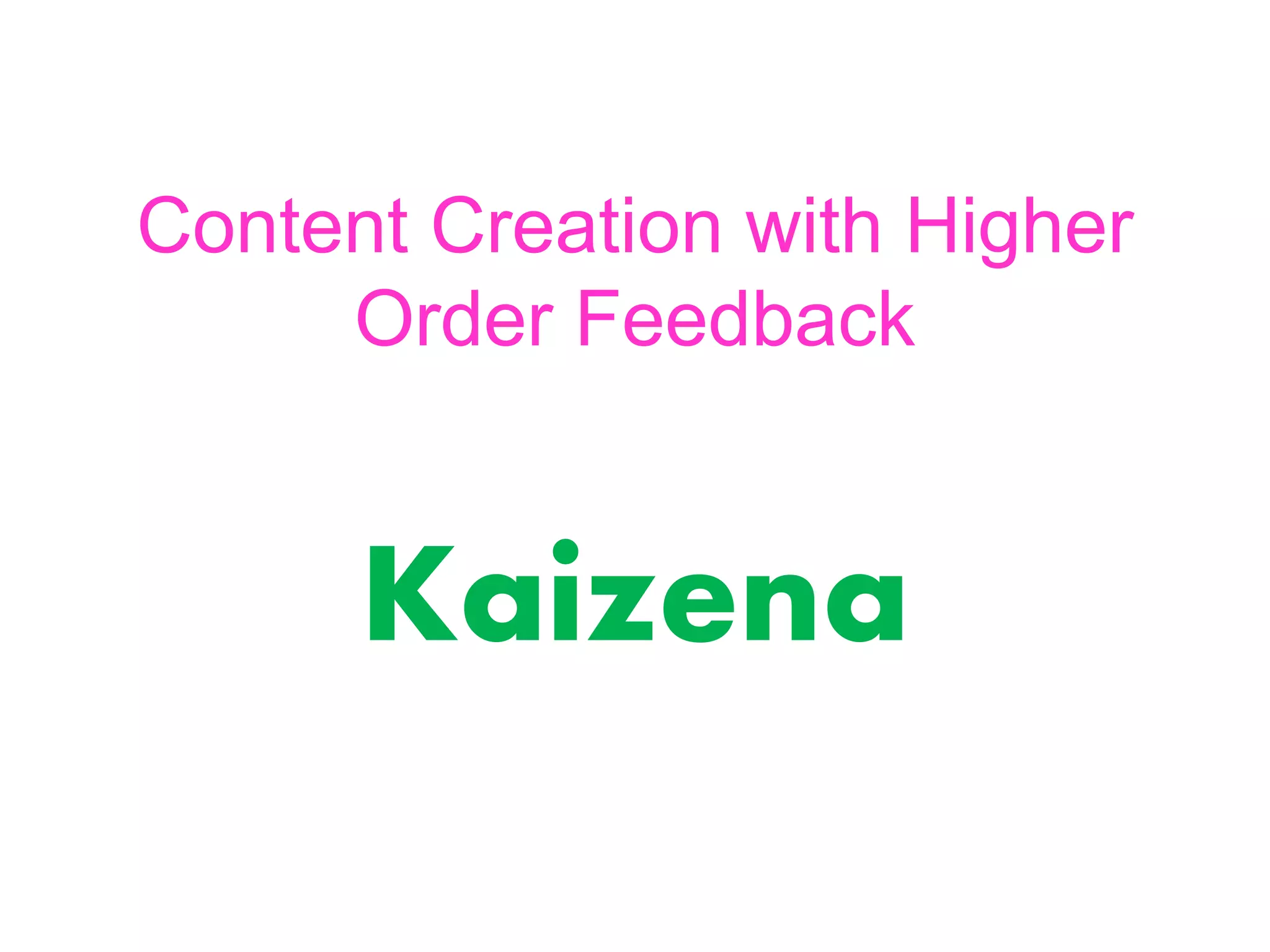 kaizena | PPTX