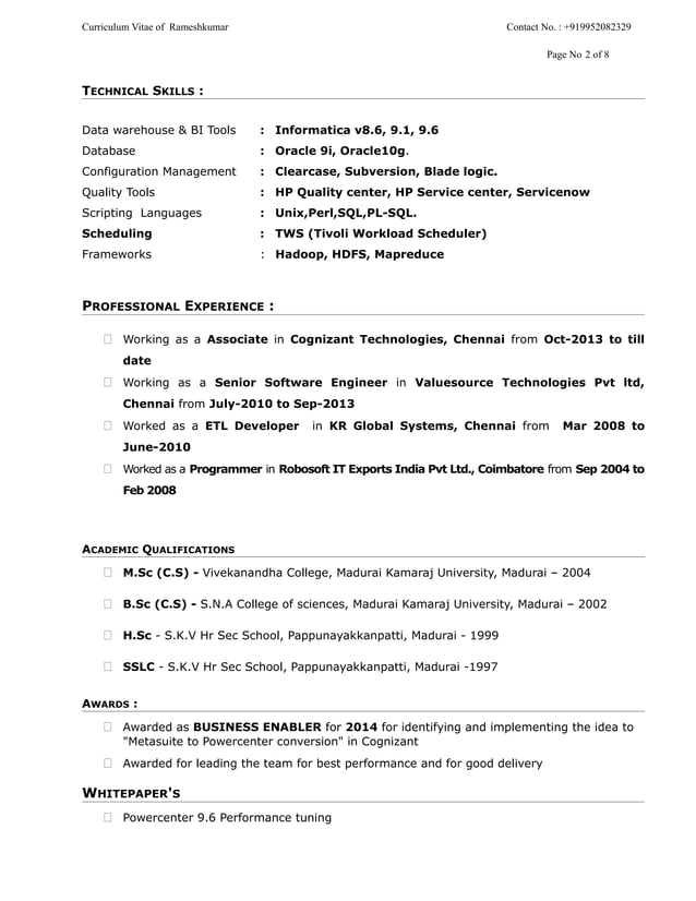 Ramesh_resume | DOC