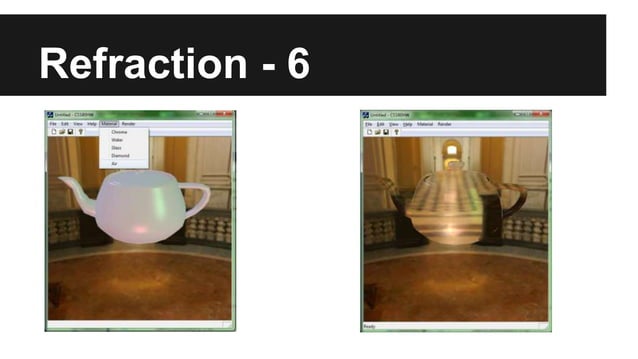 Reflection and Refraction | PPTX | 3-D Graphics | Computer Software and ...