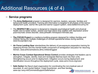 DCoE_Comms_MilitaryPathwaysforPosting_Final_2009-08-28 | PPT