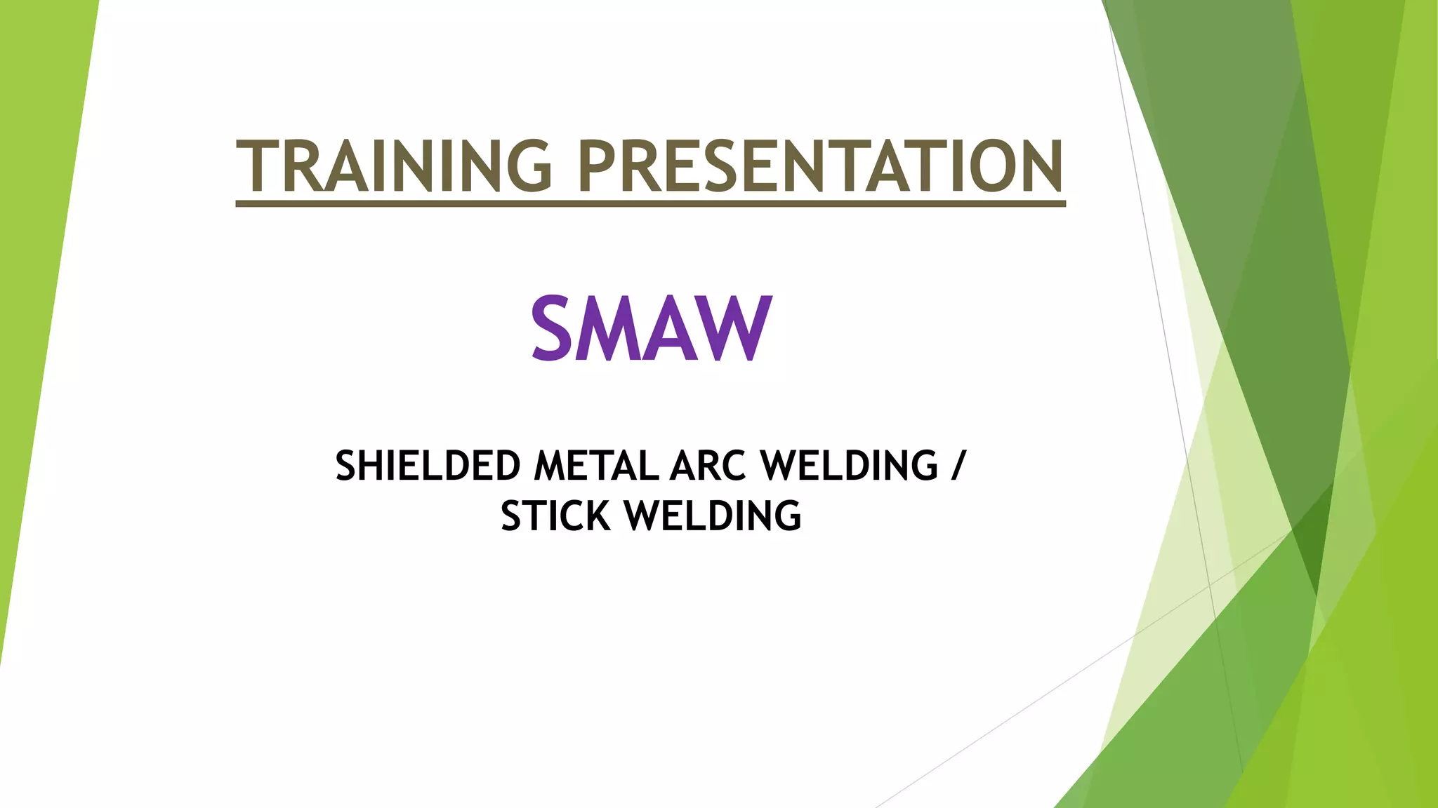 Training SMAW Module | PDF