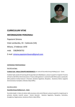 CURRICULUM VITAE | ODT