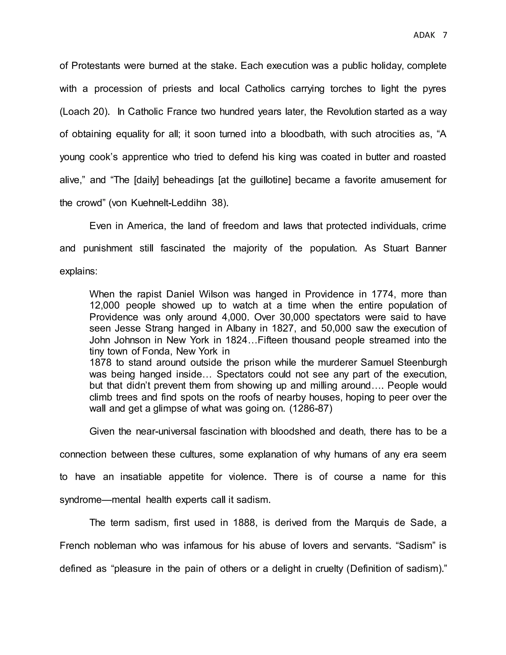 Violence as entertainment | DOCX