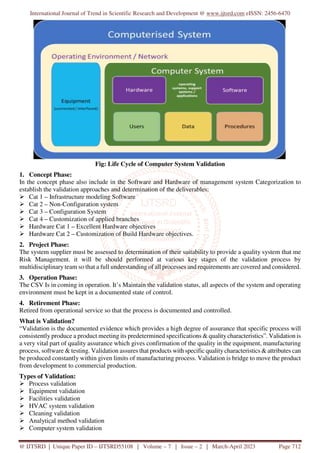 Computer System Validation A Review | PDF