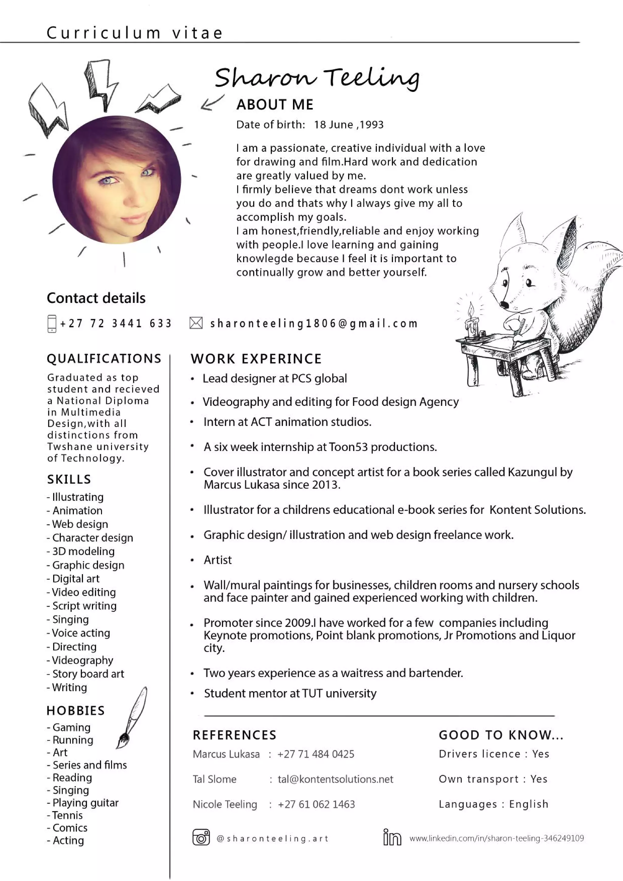 Sharon Teeling_Curriculum Vitae_ | PDF