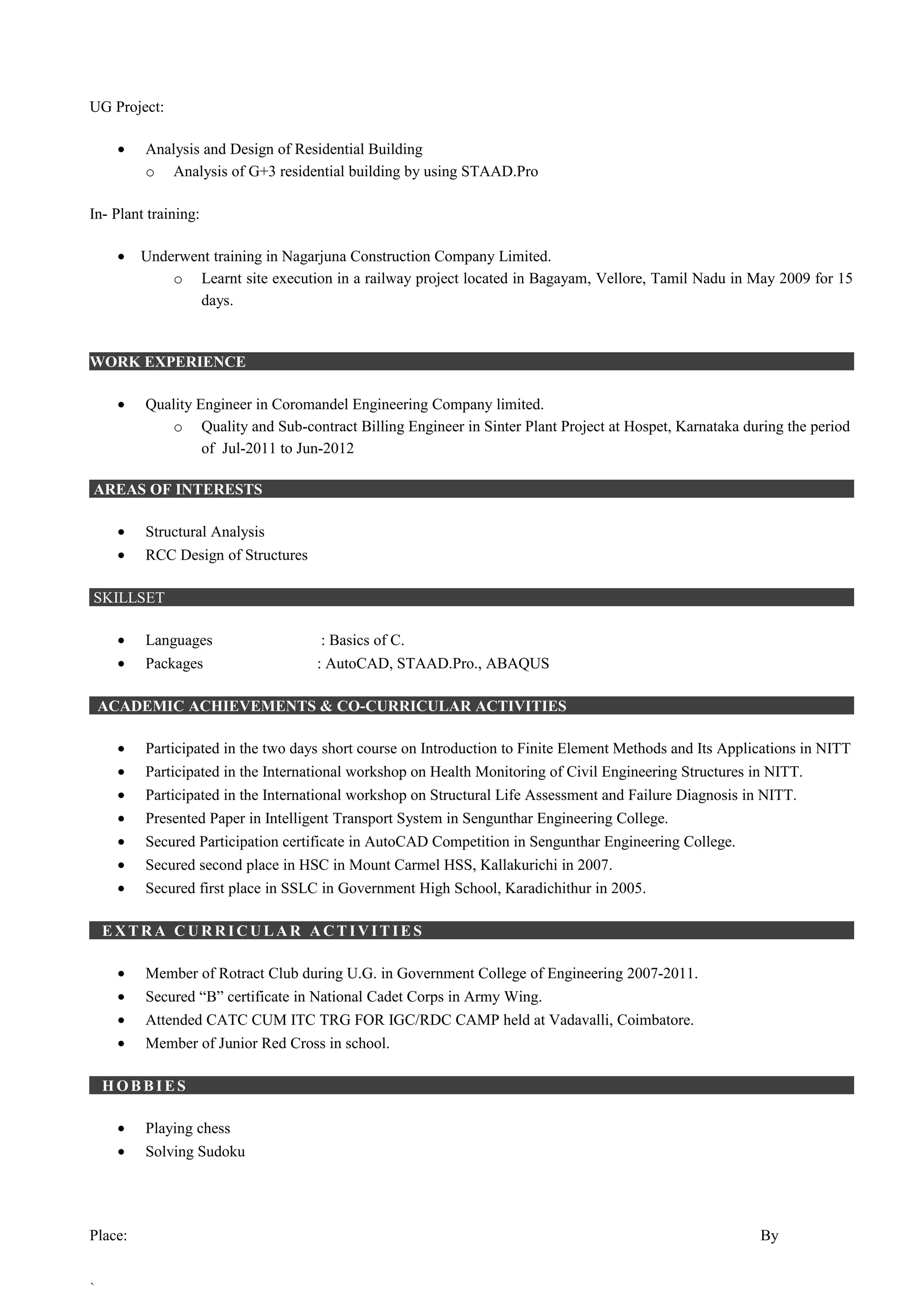 Raja Resume | DOC