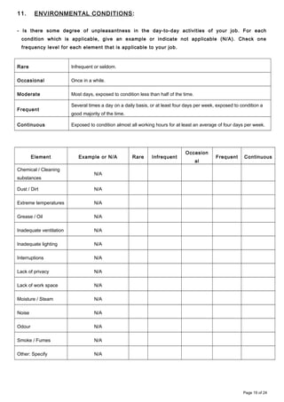 Job Analysis Questionnaire | DOC