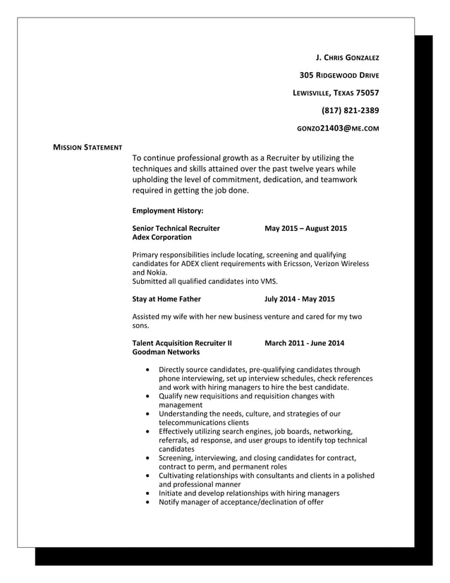 JCG Resume 2016 | PDF