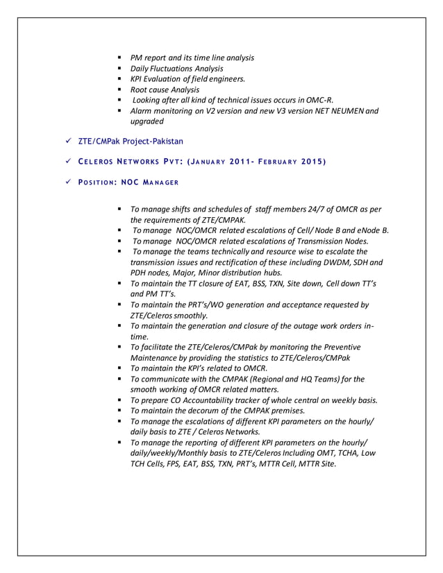 Engr Abdul Samad CV | PDF