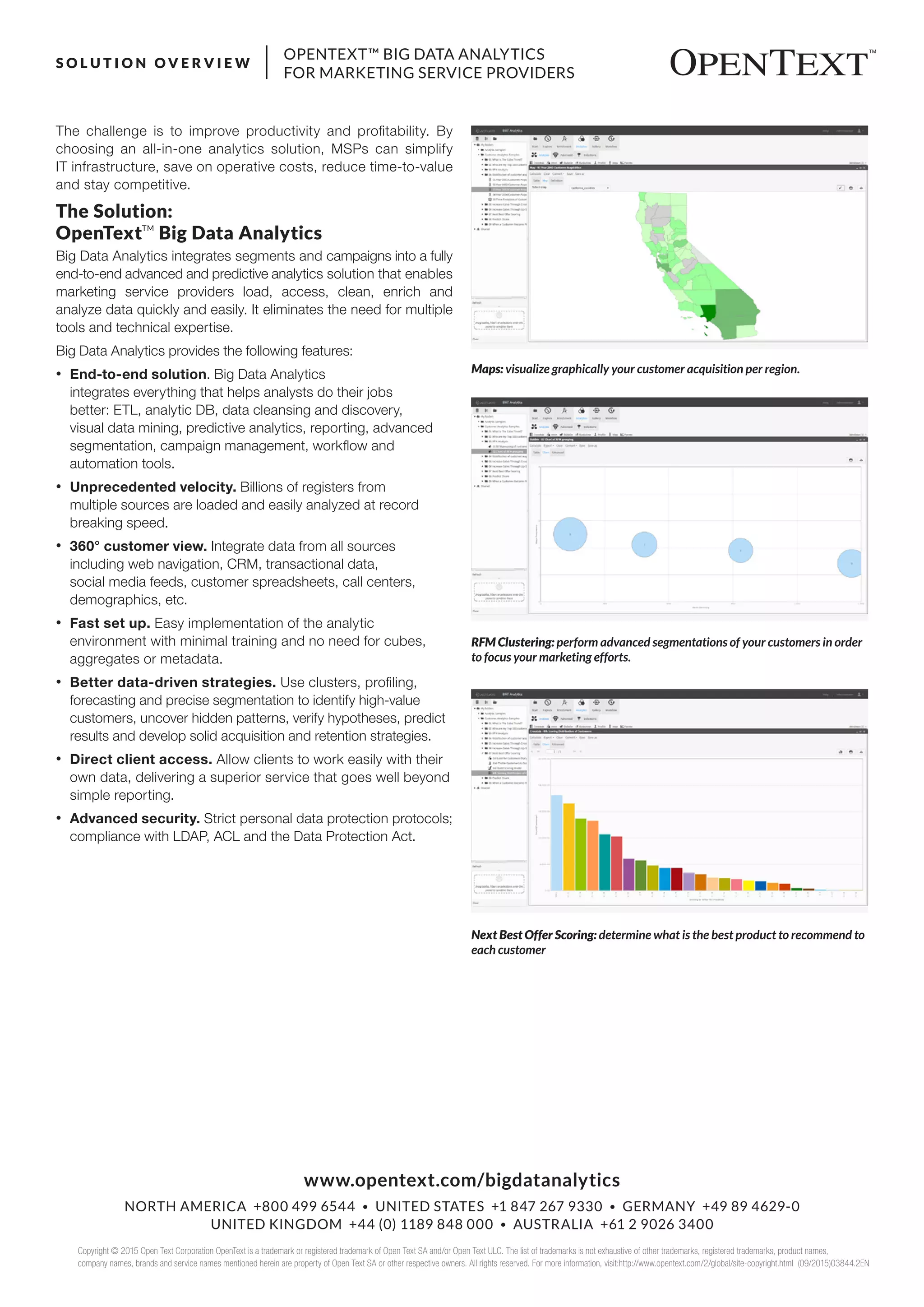 OpenText Big Data Analytics for Marketing Service Providers - Solution Overview | PDF